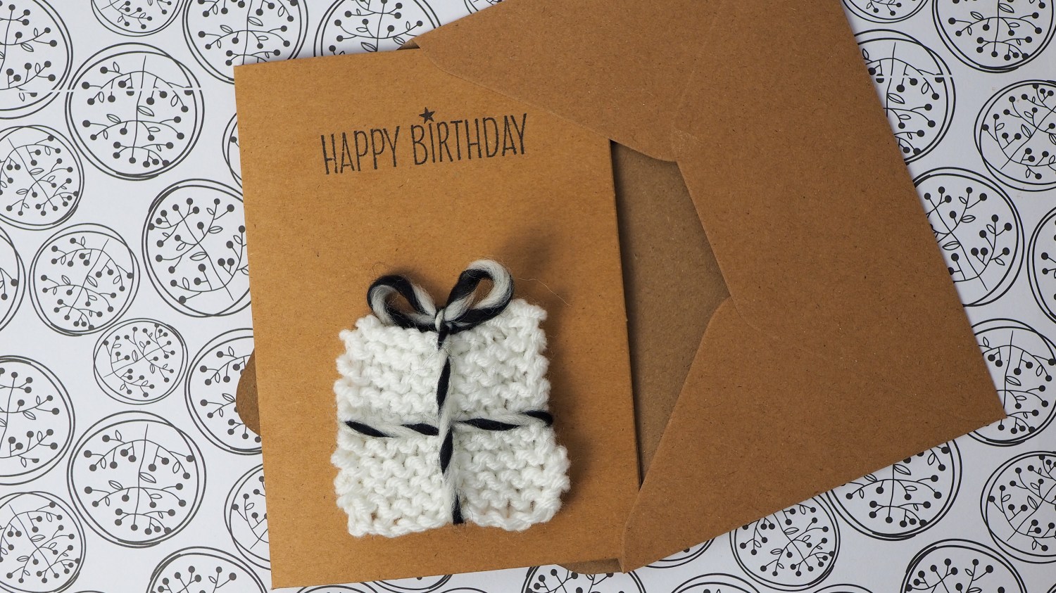 Hand Knit Birthday Card Idea – The Knitting Times
