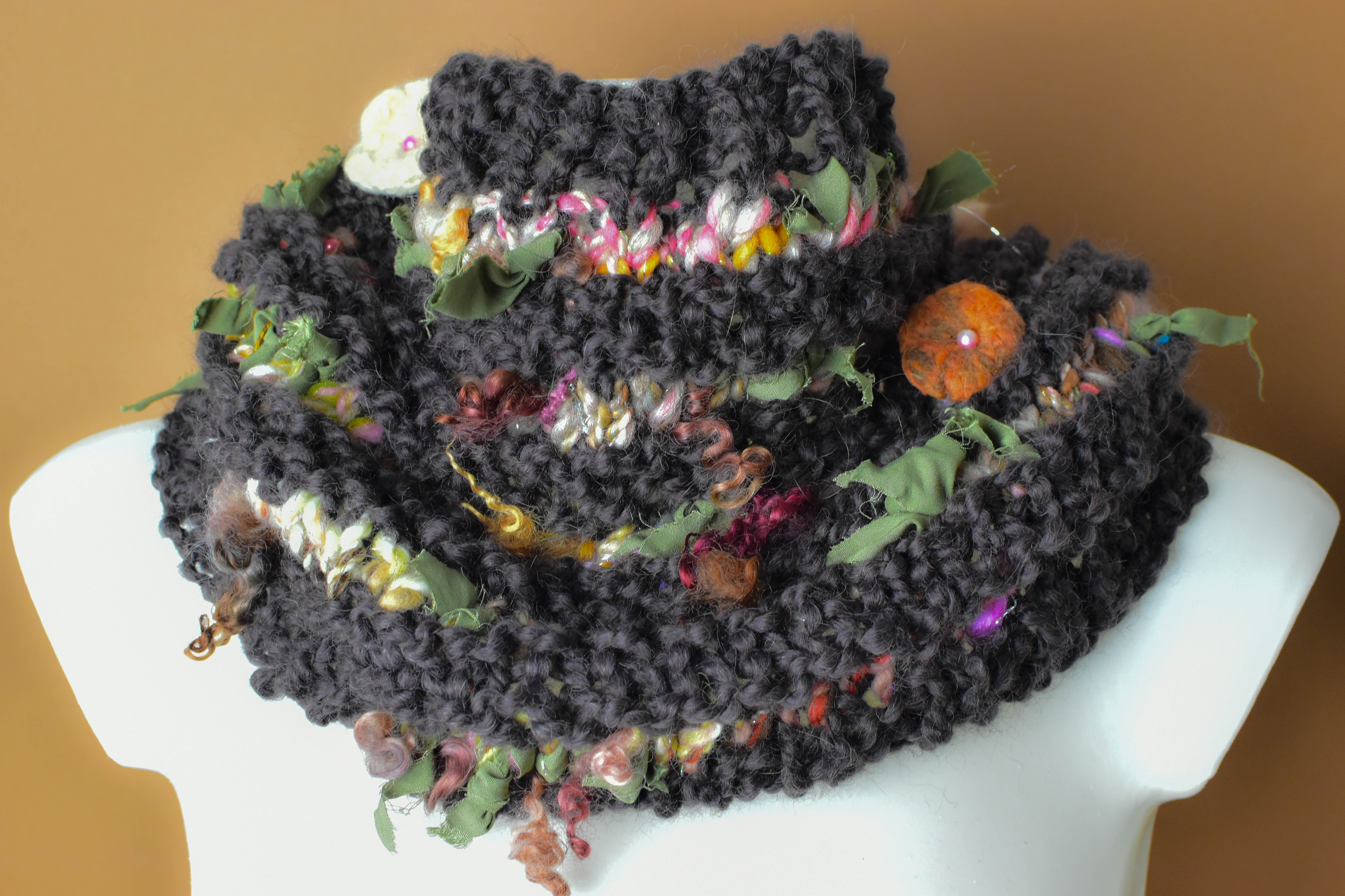 Art Yarn Cowl Knitting Pattern – The Knitting Times