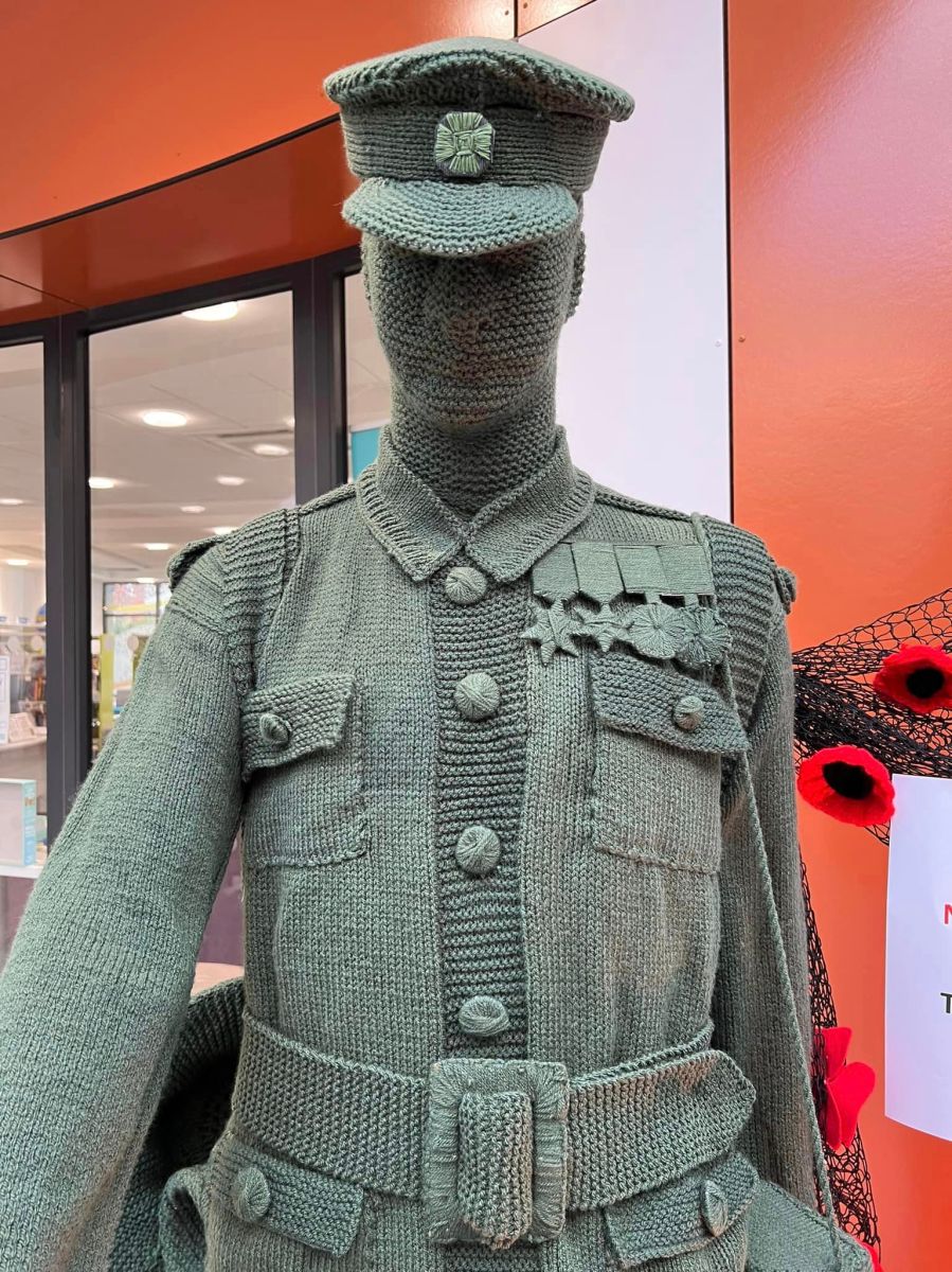 Retirement village’s Knitted Soldier which took centre stage on ...