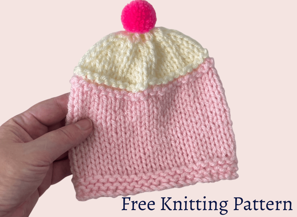 Quick and Easy Baby Cupcake Hat Knitting Pattern – The Knitting Times