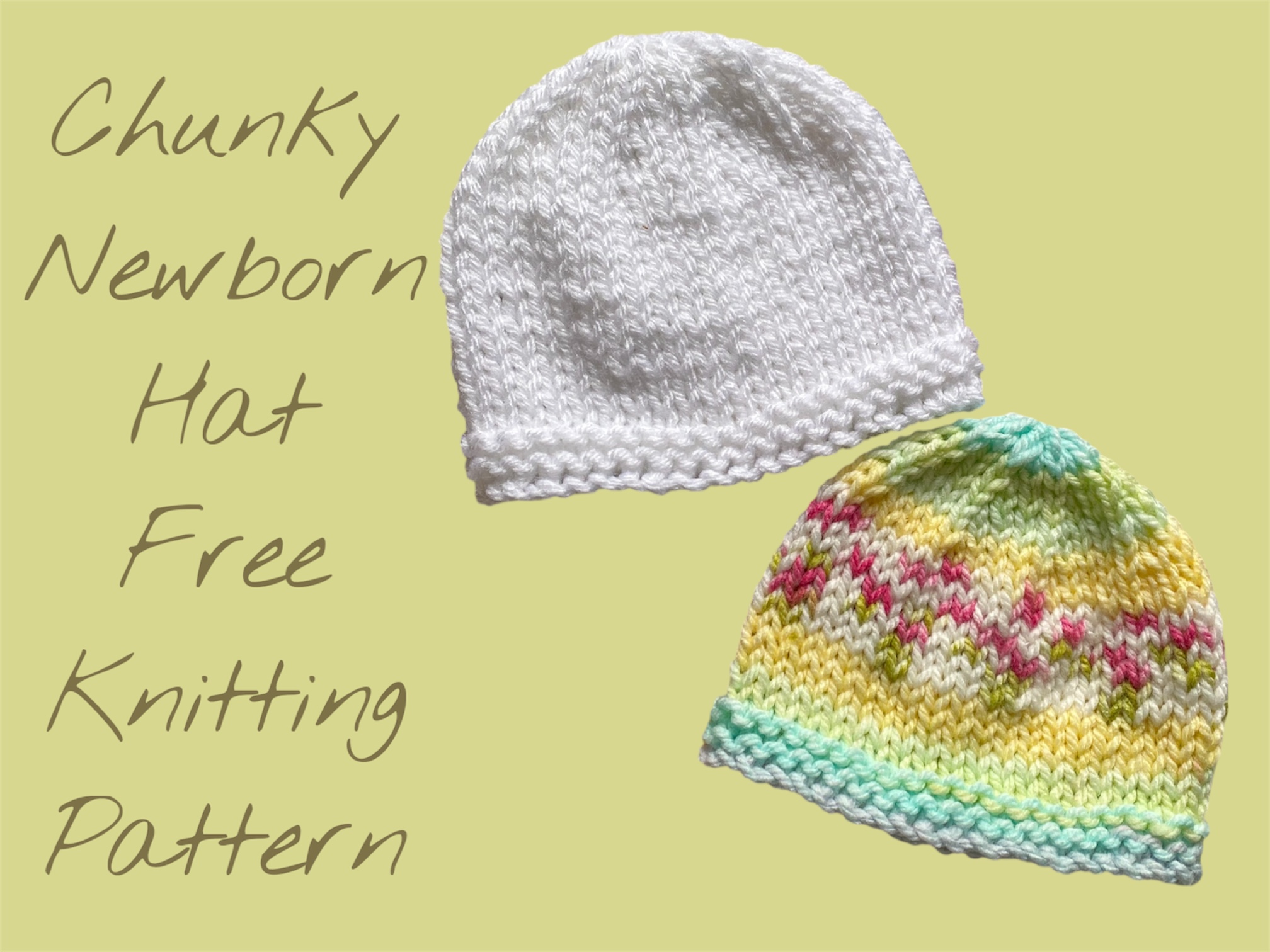 Free Chunky Newborn Beanie Knitting Pattern – The Knitting Times